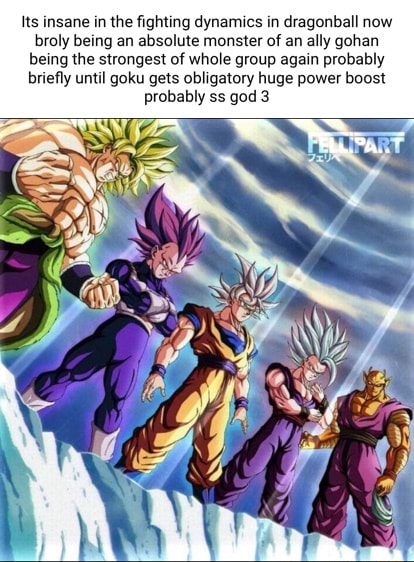Its insane in the fighting dynamics in dragonball now broly being an ...