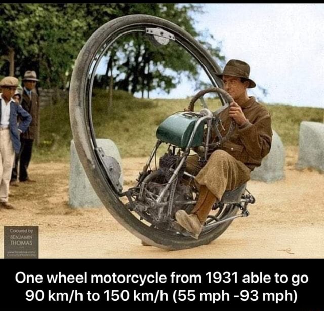 One wheel motorcycle from 1931 able to go - One wheel motorcycle from ...