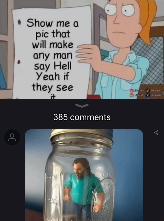 Show me a pic that will make any man say Hell Yeah if they see rae 385 ...