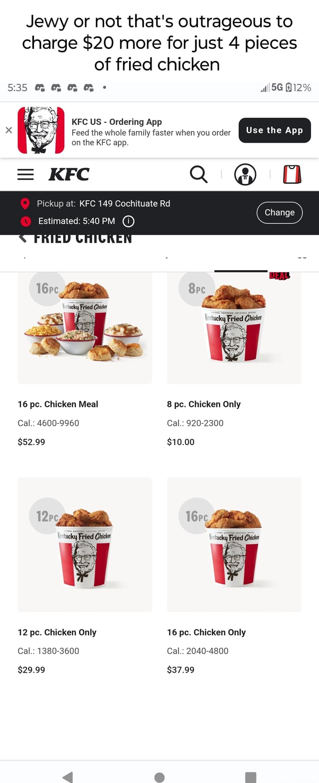 Jewy or not that's outrageous to charge $20 more for just 4 pieces of ...