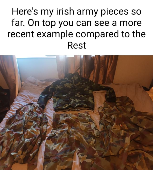 Here's my irish army pieces so far. On top you can see a more recent ...