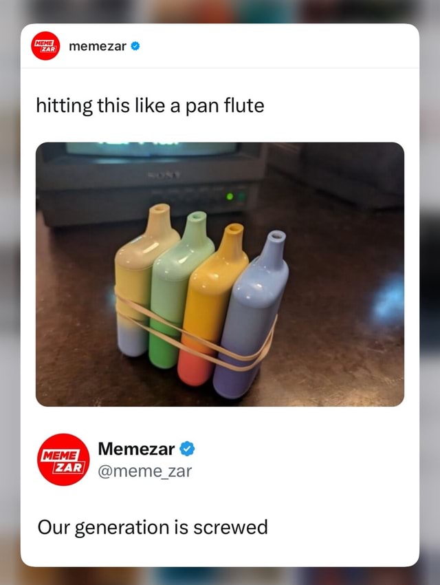 Memezar hitting this like a pan flute Memezar @ @meme zar Our ...