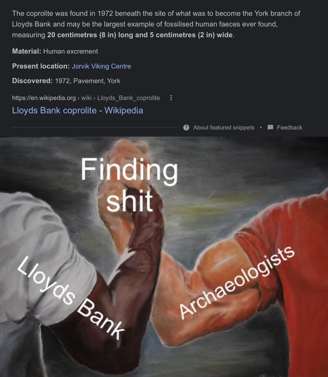 The coprolite was found in 1972 beneath the site of what was to become ...