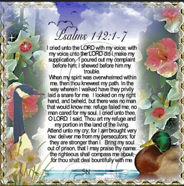 Psalms I Cried Unto The Lord With My Voice With Ication Poured Out My