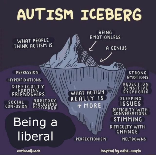 AUTISM ICEBERG BEING WHAT PEOPLE EMOTIONLESS THINK AUTISM IS STRONG ...