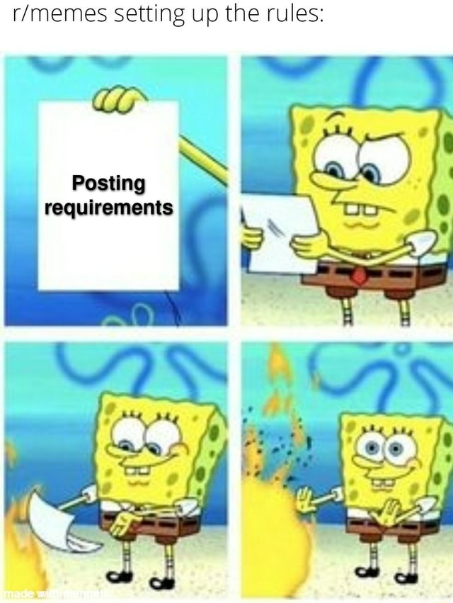 Setting up the rules: Posting S requirements - iFunny