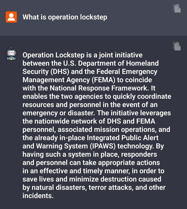What is operation lockstep Operation Lockstep is a joint initiative ...