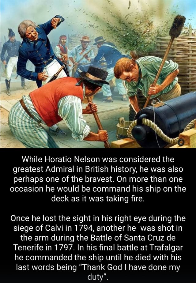 While Horatio Nelson was considered the greatest Admiral in British ...