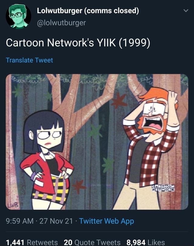 Lolwutburger (comms closed) Cartoon Network's YIIK (1999) Translate ...