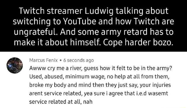 Twitch streamer Ludwig talking about switching to YouTube and how ...