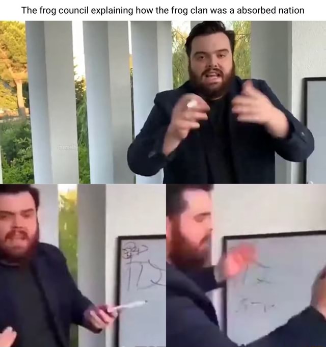 The frog council explaining how the frog clan was a absorbed nation ...