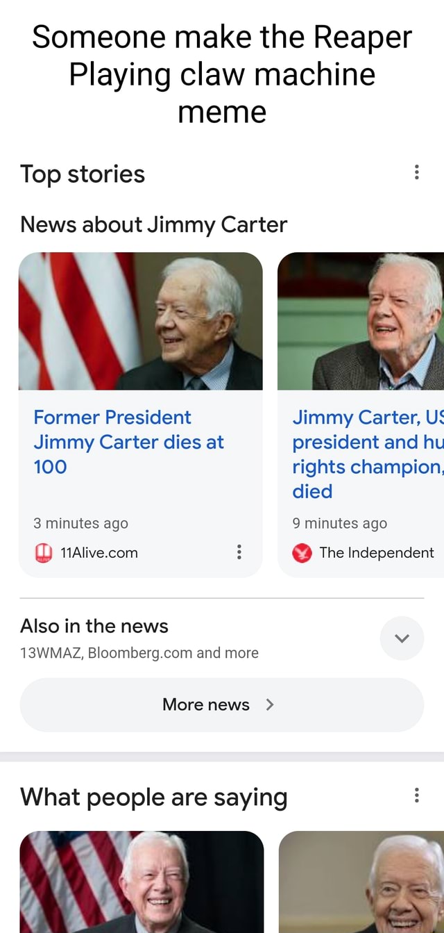 Someone make the Reaper Playing claw machine meme Top stories News ...