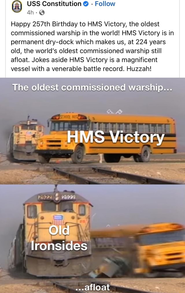 USS Constitution @ - Follow Happy 257th Birthday to HMS Victory, the ...