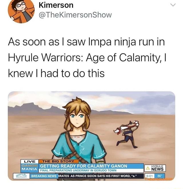 Kimerson @TheKimersonShow As soon as I saw Impa ninja run in Hyrule ...