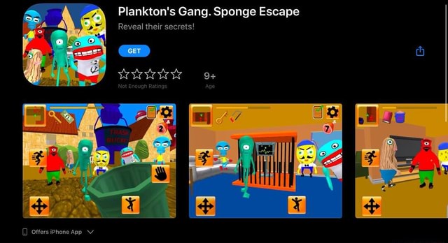 Plankton's Gang. Sponge Escape Reveal their secrets! WWW Not Enough ...