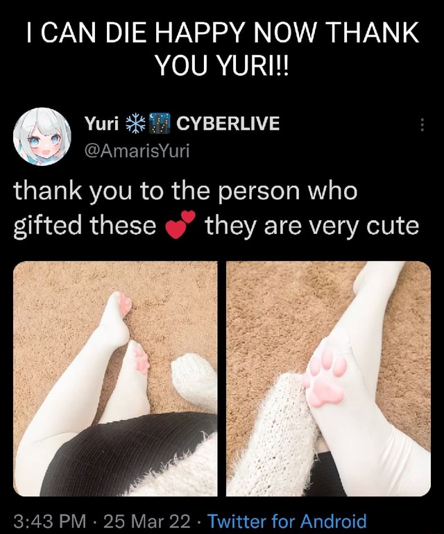 I CAN DIE HAPPY NOW THANK YOU YURI!! thank you to the person who gifted ...