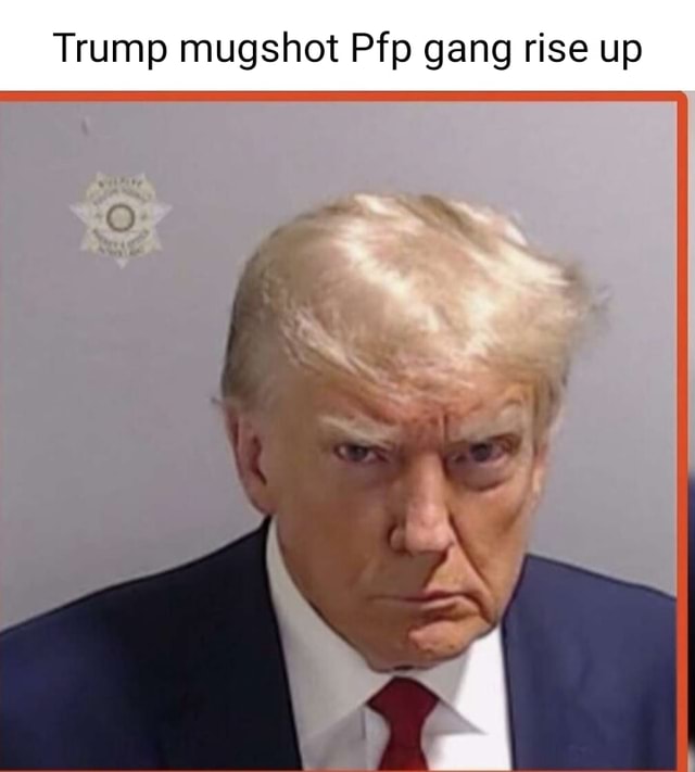 Trump mugshot Pfp gang rise up - iFunny
