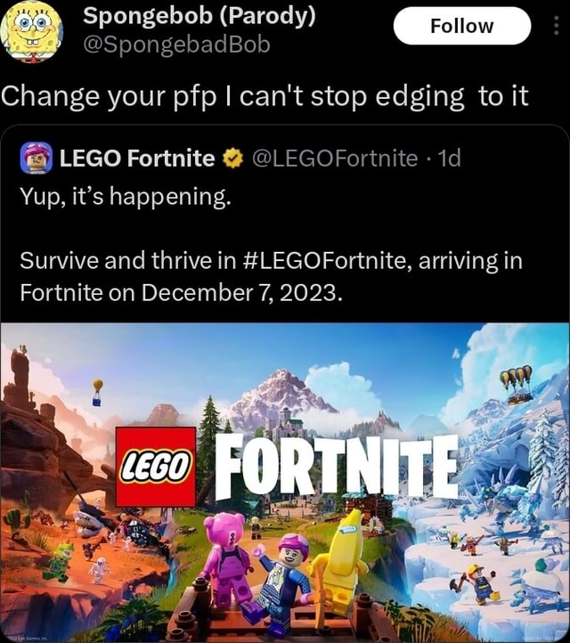 Spongebob (Parody) @SpongebadBob Change your pfp I can't stop edging to ...