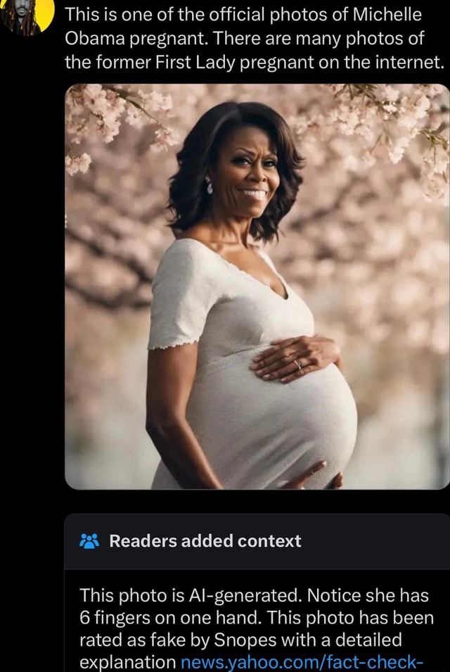 This is one of the official photos of Michelle Obama pregnant. There ...