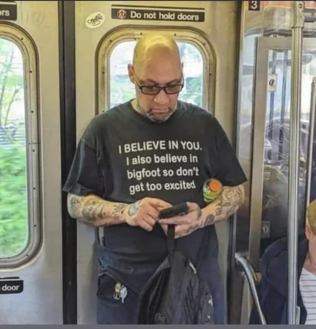 Me too bro, me too. - Me too bro, me too. I BELIEVE IN You, also ...