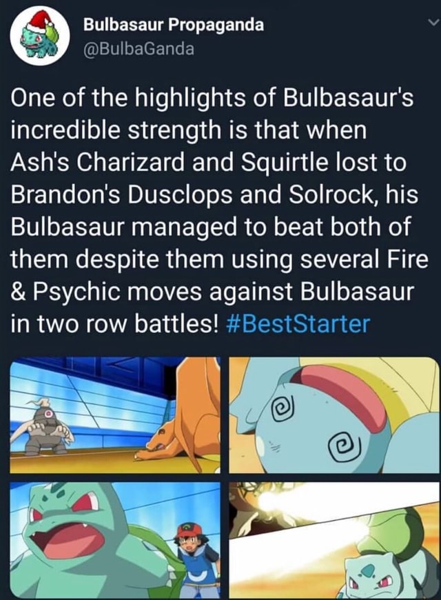 One of the highlights of Bulbasaur's incredible strength is that when ...
