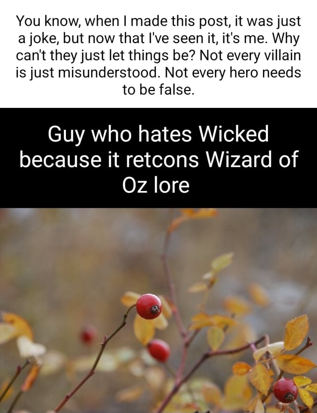 You know, when I made this post, it was just a joke, but now that I've ...