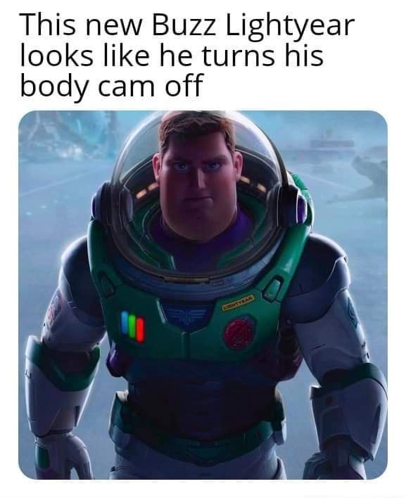 This new Buzz Lightyear looks like he turns his body cam off - America ...
