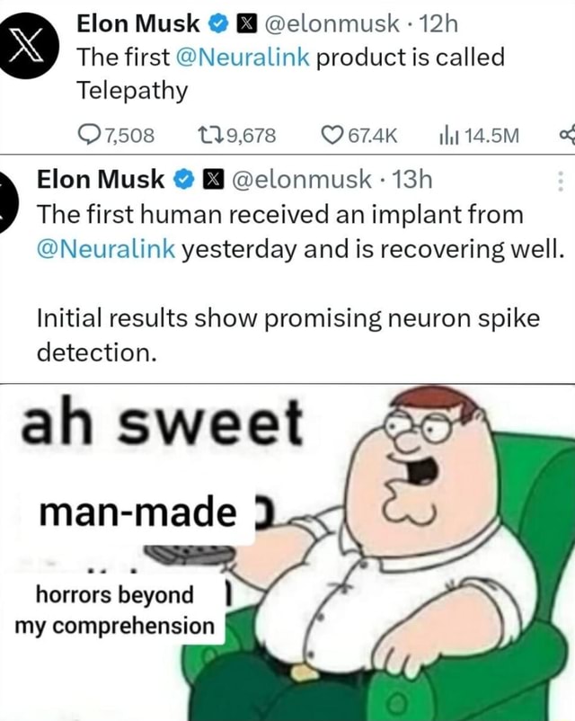 Elon Musk @ & @elonmusk The first @Neuralink product is called ...