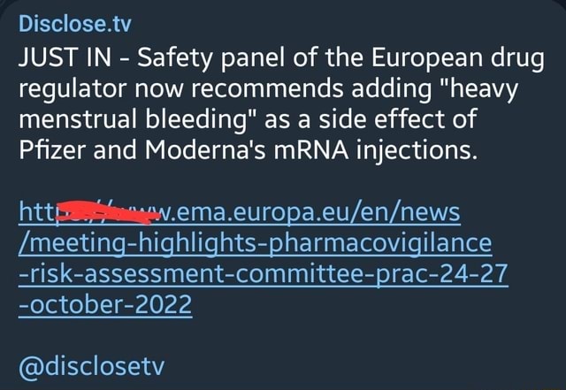 Disclose.tv htt -october-2022 @disclosetv JUST IN - Safety panel of the ...