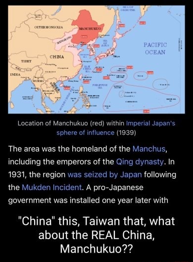 Location of Manchukuo (red) within Imperial Japan's sphere of influence ...