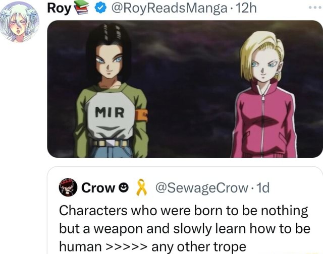 Roy @ crow id Characters who were born to be nothing but a weapon and ...