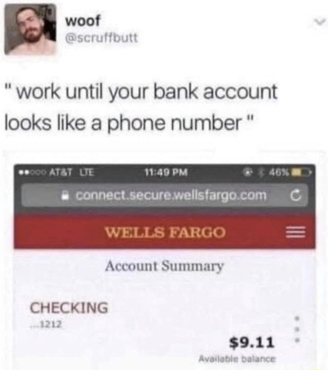 A Collection of Stolen Memes - I woof "work until your bank account ...