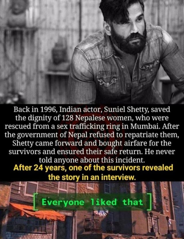 Fl Ad E Back In 1996 Indian Actor Suniel Shetty Saved The Dignity Of
