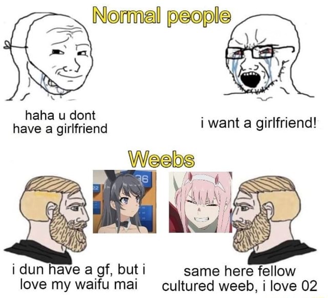 Have a girlfriend i dun have a gf, but i same here fellow love my waifu ...