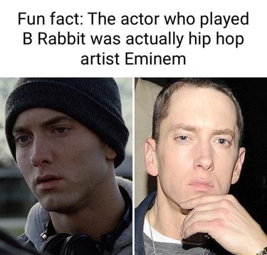 Fun fact: The actor who played B Rabbit was actually hip hop artist ...
