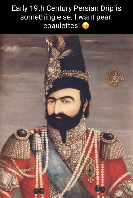 Early 19th Century Persian Drip is something else. I want pearl ...