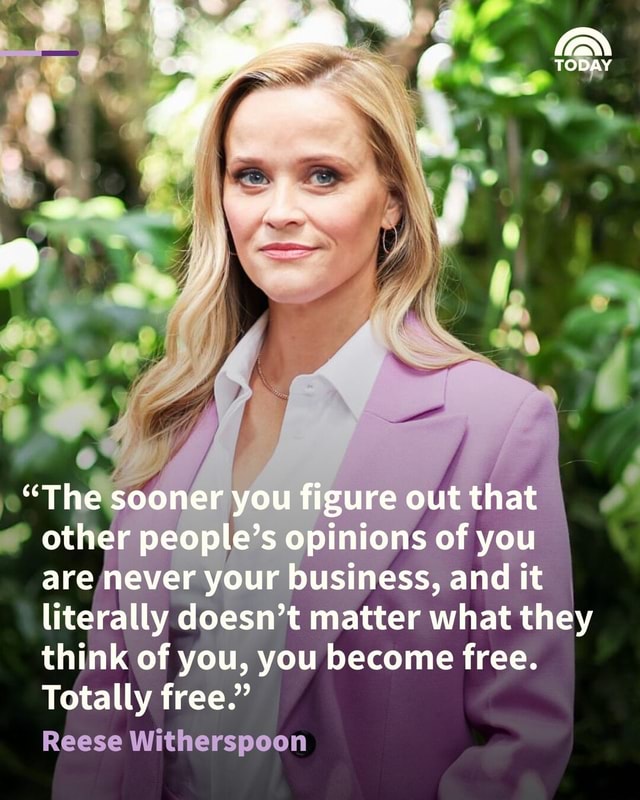So true, Reese! Hear more of Reese WItherspoon's advice at the link in ...