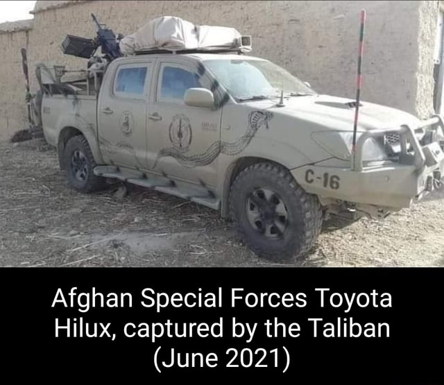 Afghan Special Forces Toyota Hilux, captured by the Taliban (June 2021 ...