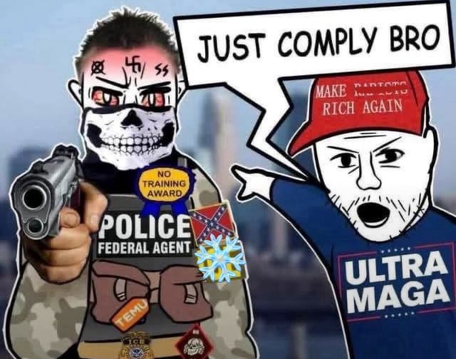 I FUST COMPLY BRO ) A POLICE FEDERAL - iFunny