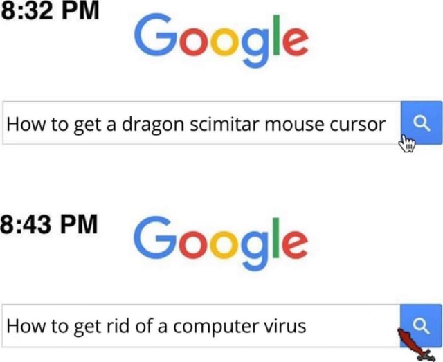 PM Google How to get a dragon scimitar mouse cursor I PM Google How to get rid of a computer ...