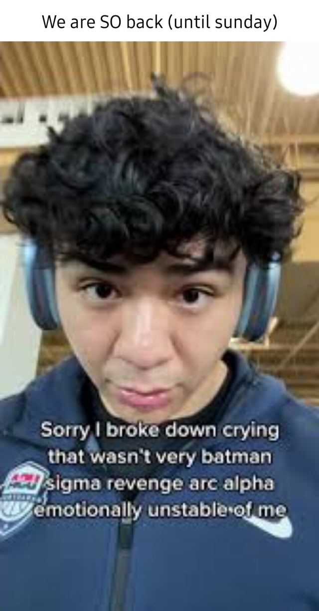 We are SO back (until sunday) Sorry I broke down crying that wasnt very ...