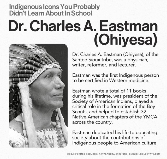 Indigenous Icons You Probably Didn't Learn About In School Dr. Charles ...