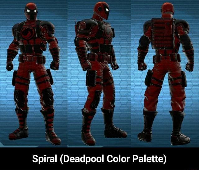 SN Spiral (Deadpool Color Palette) - Spiral (Deadpool Color Palette ...