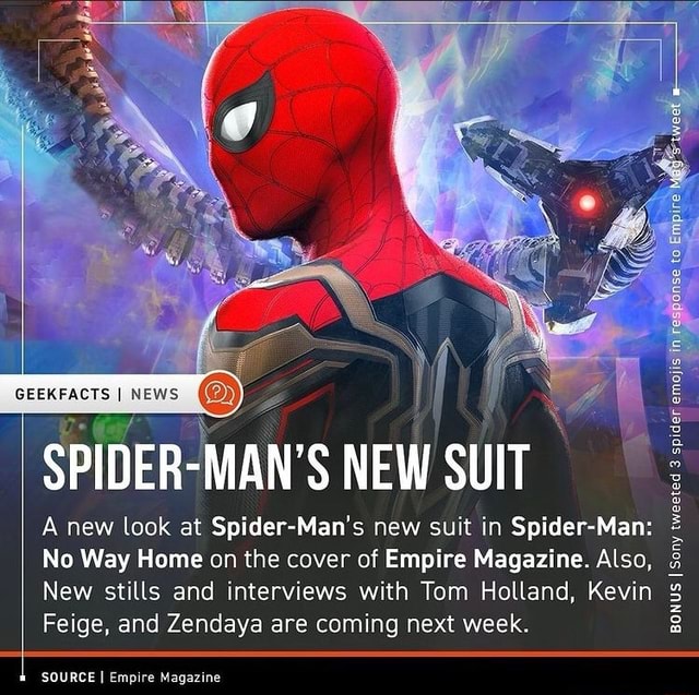 SPIDER- MAN' NEW SUIT A new look at Spider-Man's new suit in Spider-Man ...