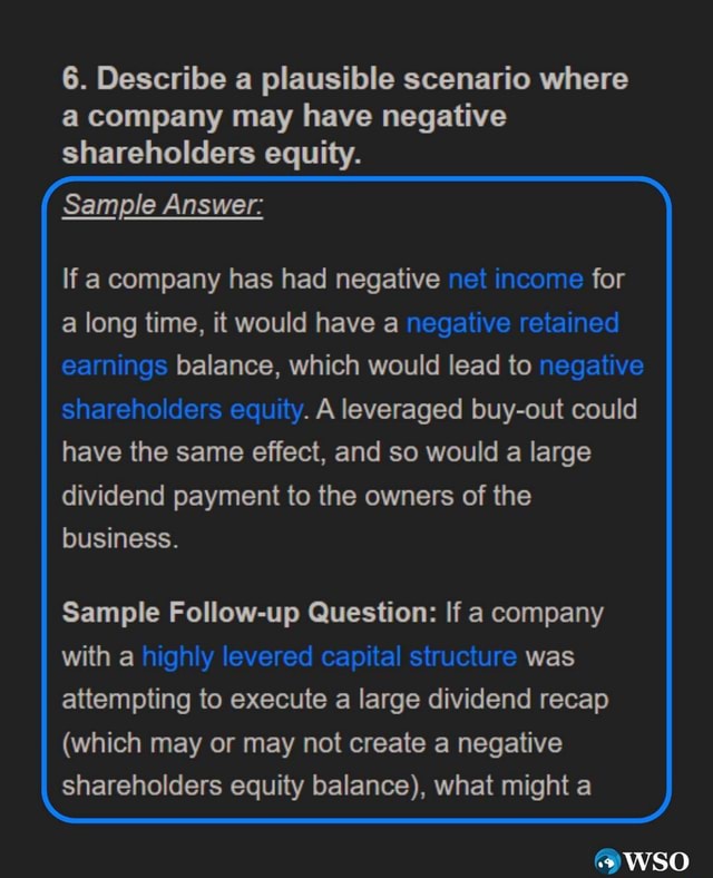 🤔 Ever wondered how a company can end up with negative shareholders ...