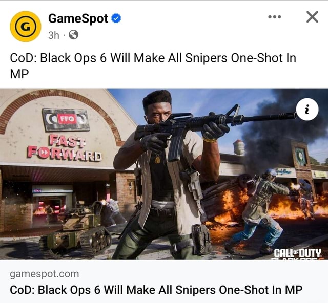 CoD: Black Ops 6 Will Make All Snipers One-Shot In MP FOR CALL DUTY ...