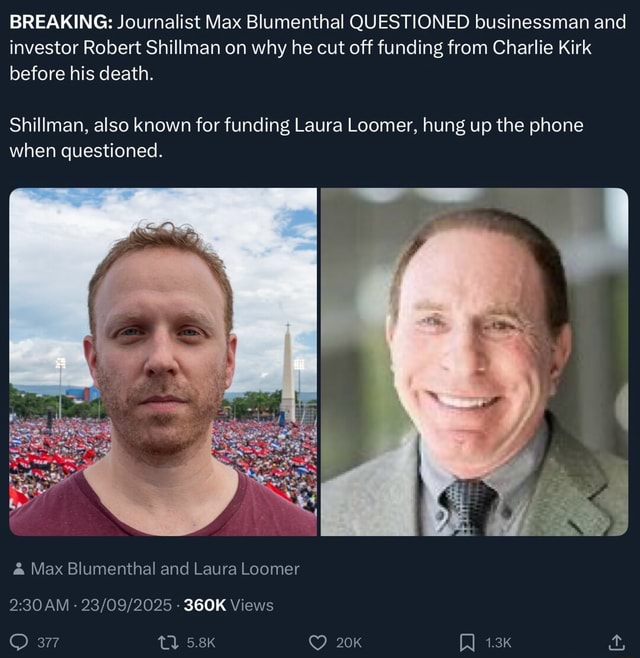 BREAKING: Journalist Max Blumenthal QUESTIONED businessman and investor ...