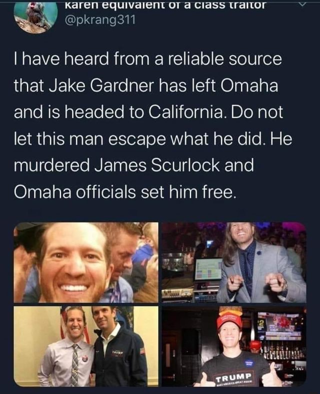 I have heard from a reliable source that Jake Gardner has left Omaha ...