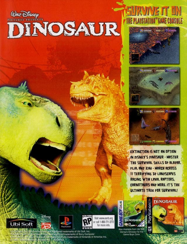 Alternate advert flyer 2 - EXTINETION NOT AN OPTION IN DISNEY'S ...