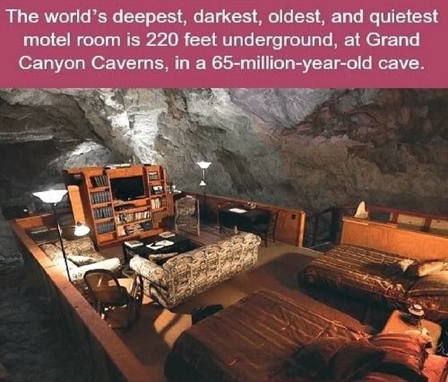 The world's deepest, darkest, oldest, and quietest motel room is 220 ...